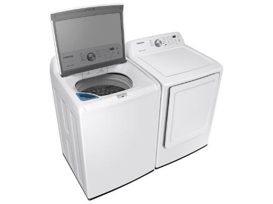 SAMSUNG Gas Dryer with 7.2 cu ft capacity DVG45T3200W | ABC Warehouse