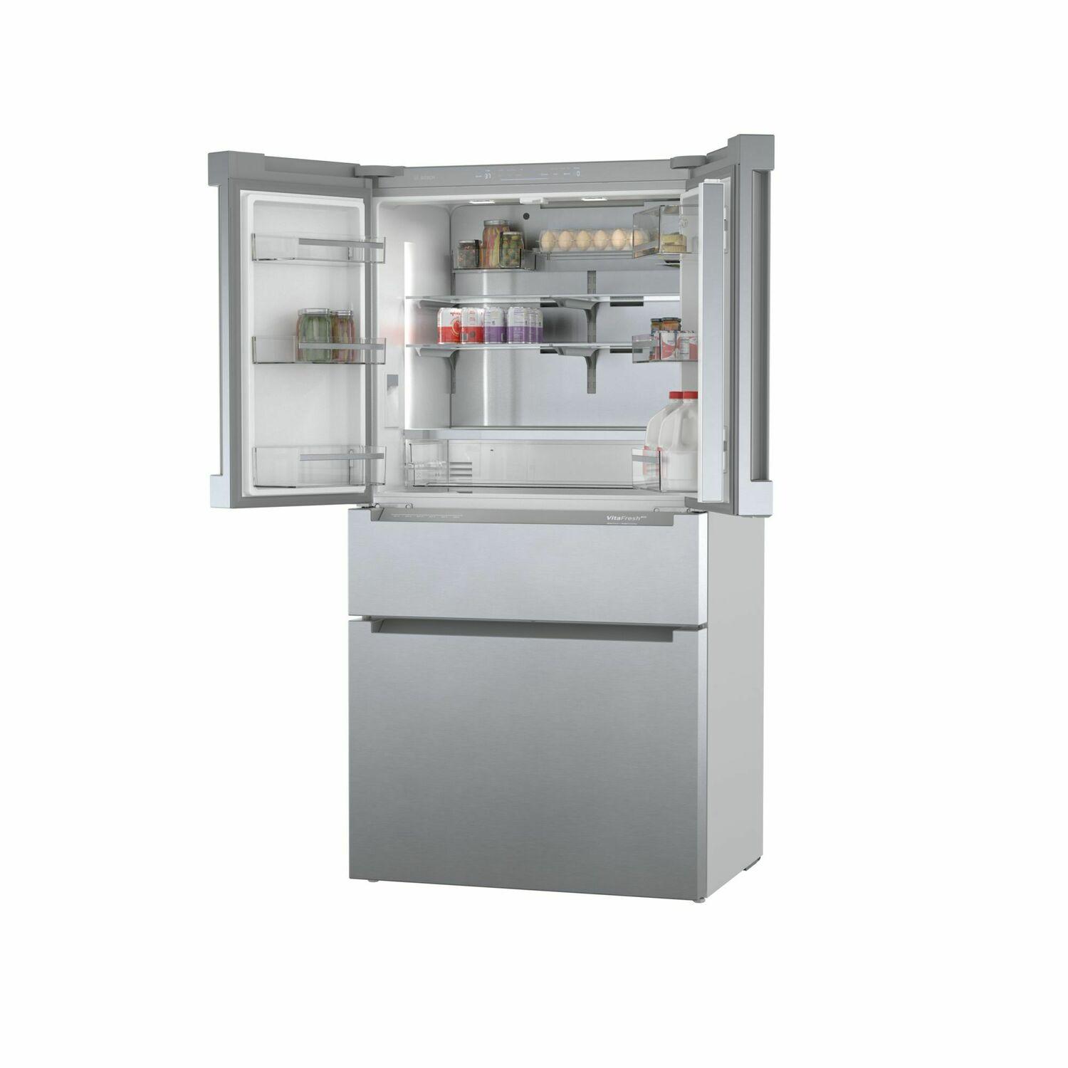 BOSCH 4 DR French Door Refrigerator with True counter-depth design ...