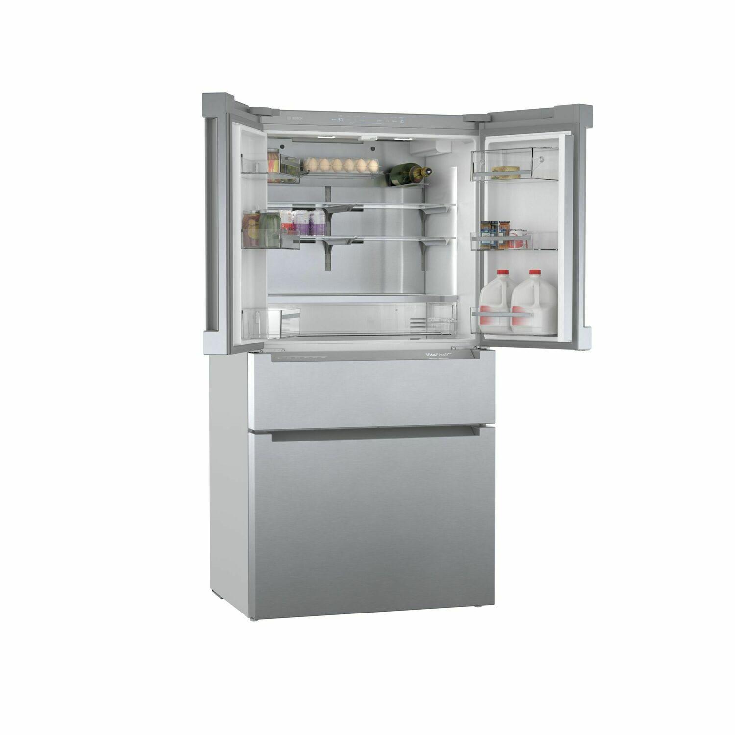 BOSCH 4 DR French Door Refrigerator with True counter-depth design ...