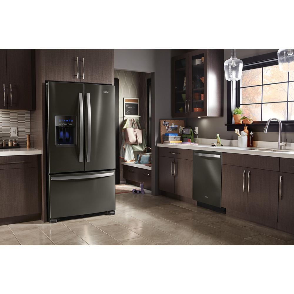 WHIRLPOOL French Door Refrigerator with Tap Touch controls WRF555SDHV ...