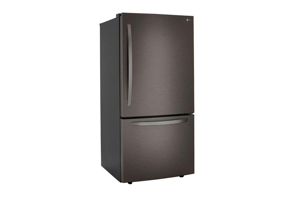 LG Bottom Freezer Refrigerator with Recessed LED lighting LR