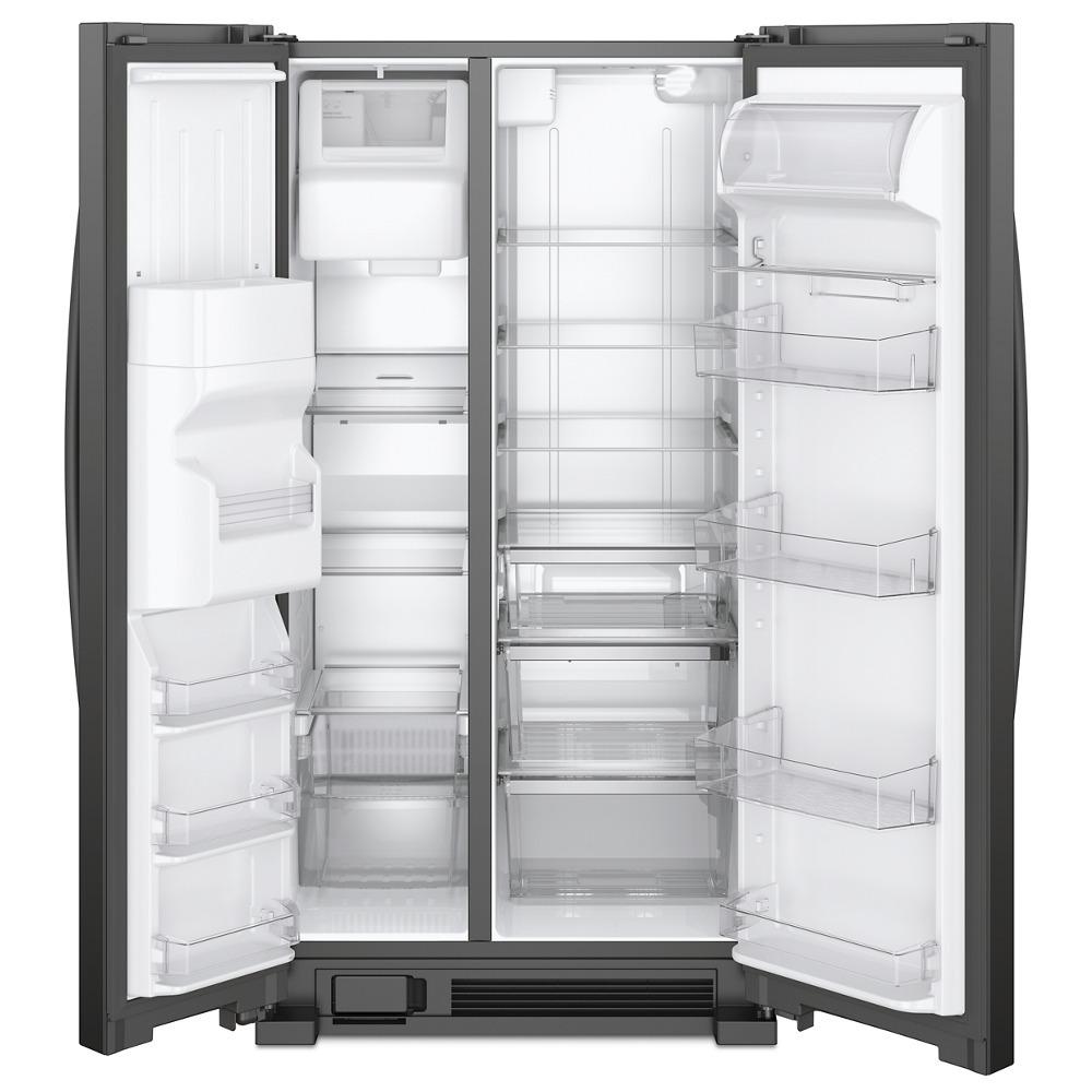 WHIRLPOOL 21 Cu Ft Side By Side Ref. with LED interior lighting ...