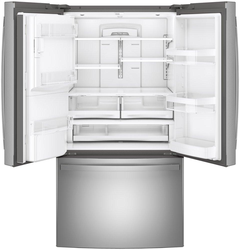 GENERAL ELECTRIC French Door Refrigerator with Showcase LED lighting ...