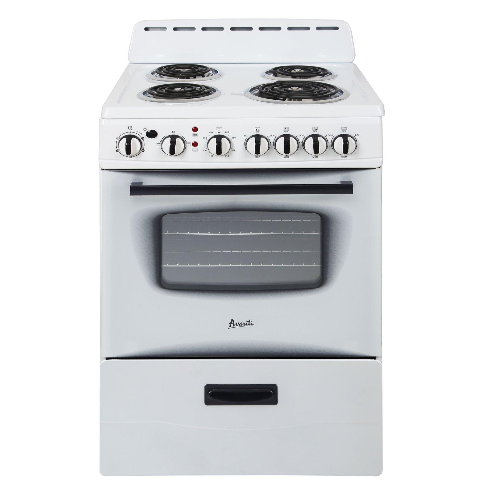 AVANTI 24" Electric Range ERU240P0W | ABC Warehouse