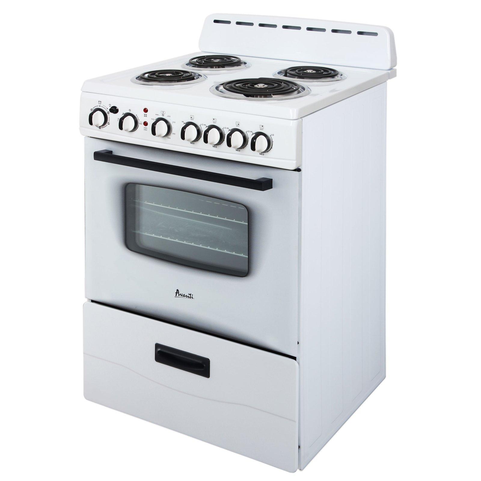 AVANTI 24" Electric Range ERU240P0W | ABC Warehouse