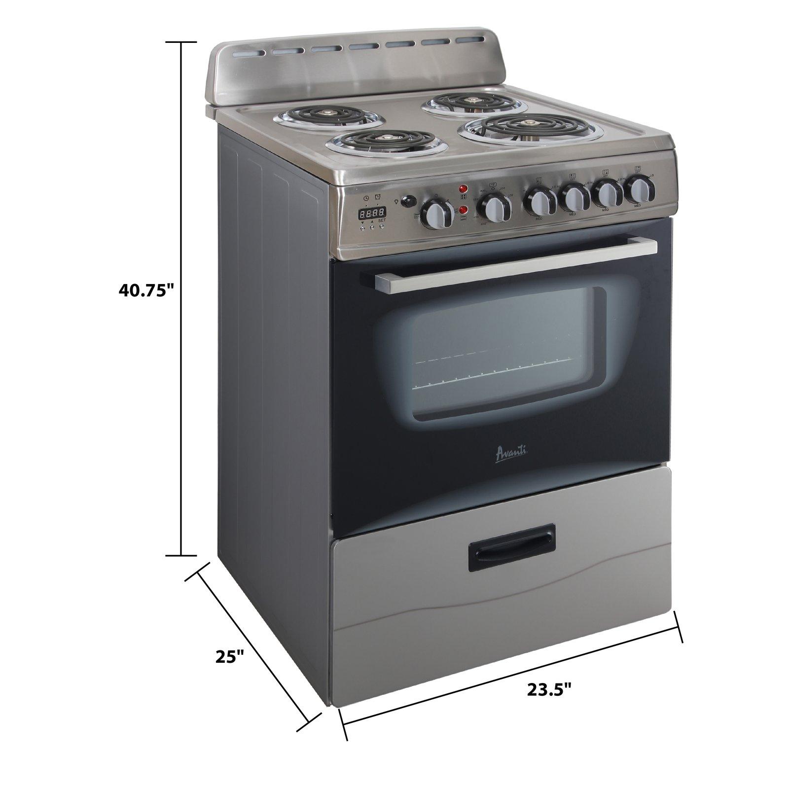 AVANTI 24" Electric Range ERU240P0W | ABC Warehouse