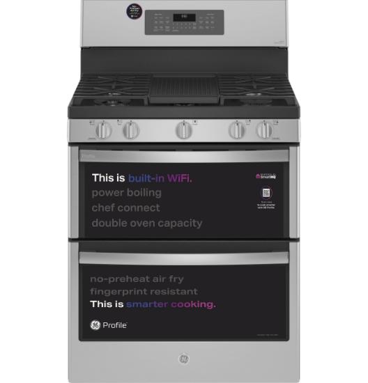 PROFILE 30" Gas Double Oven Range PGB965YPFS | ABC Warehouse