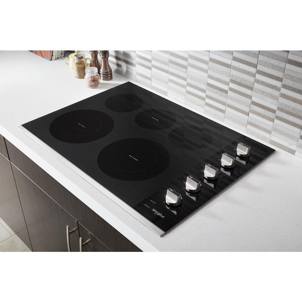WHIRLPOOL 30" Electric Cooktop WCE77US0HS | ABC Warehouse