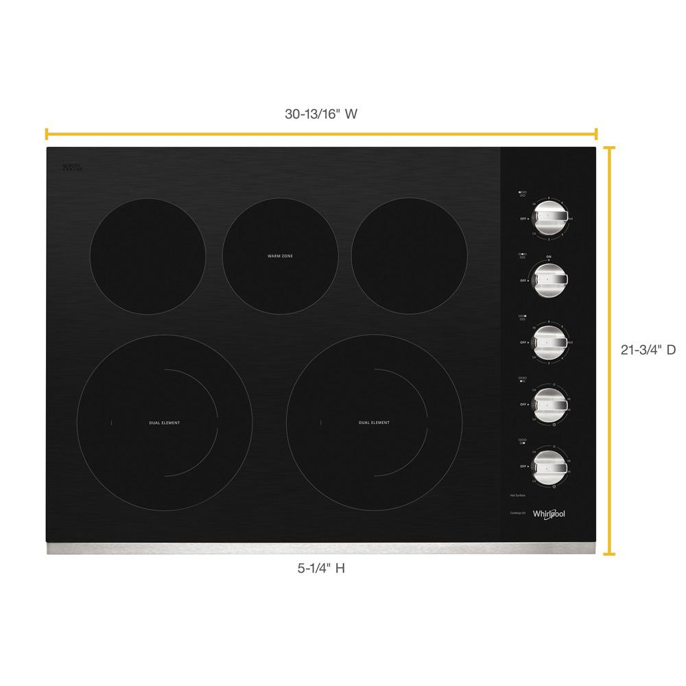 WHIRLPOOL 30" Electric Cooktop WCE77US0HS | ABC Warehouse