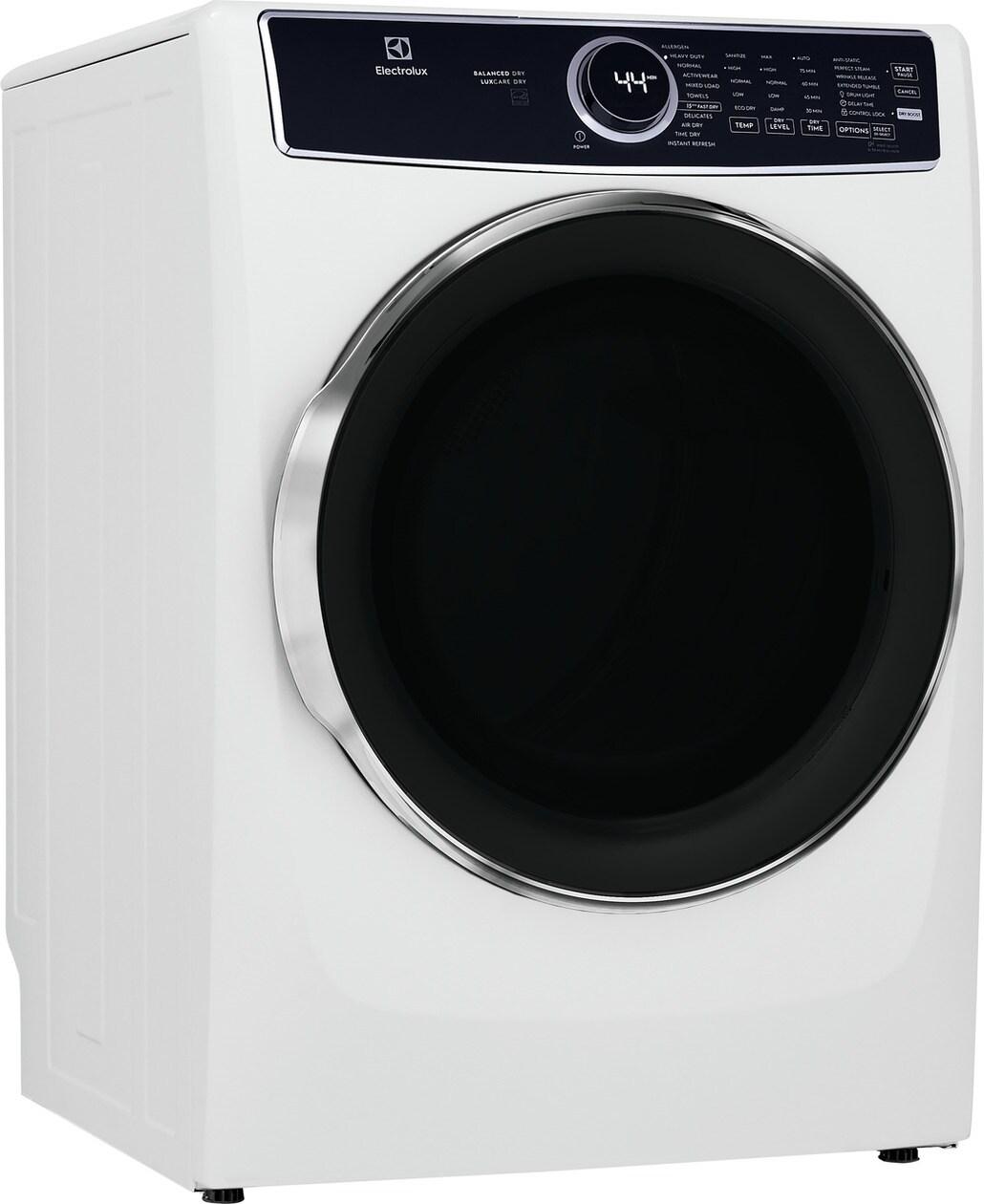 ELECTROLUX 8.0 Cu Ft Front Load Electric Dryer ELFE7637AW | ABC Warehouse