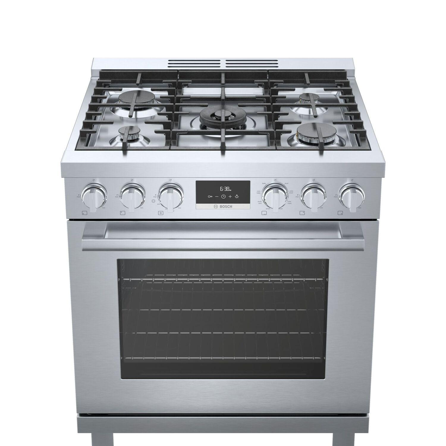 BOSCH 30" PRO Dual Fuel Range HDS8055U | ABC Warehouse