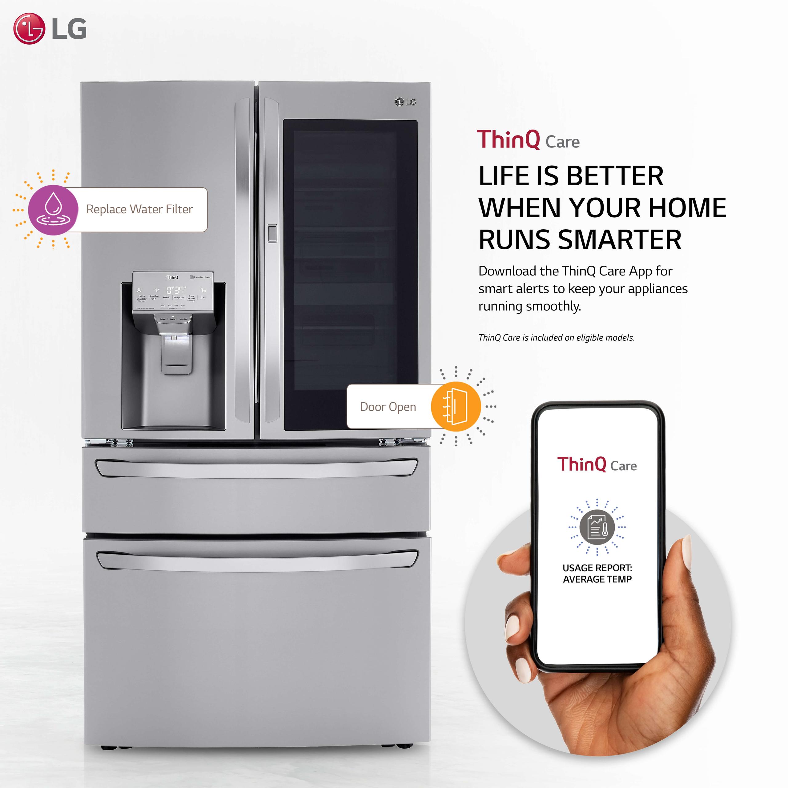LG 4 DR French Door Refrigerator LRMVS3006S | ABC Warehouse