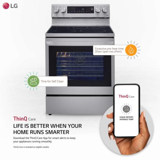 LG Glass Top Electric Range with Airfry technology LREL6325F | ABC ...