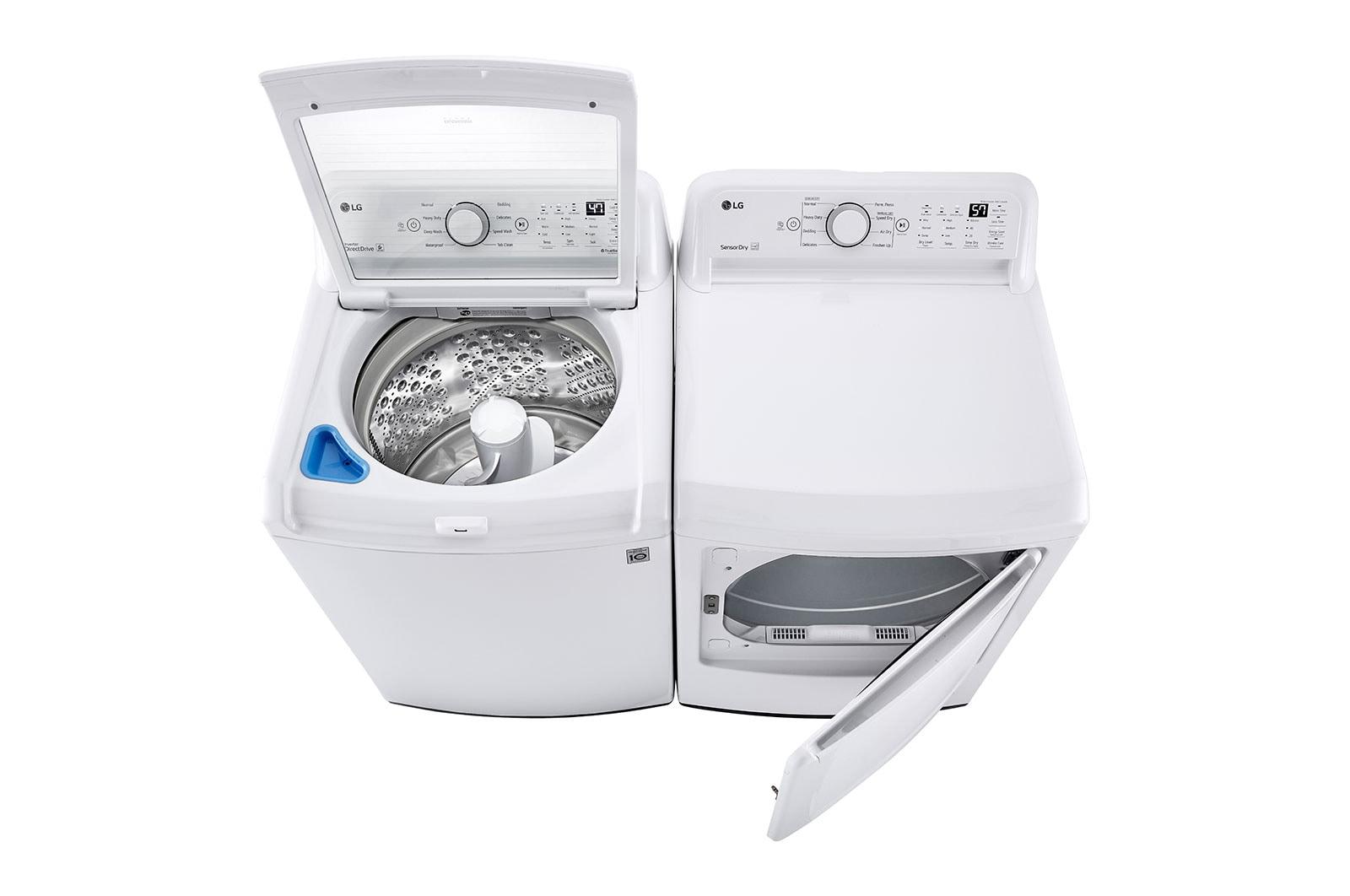 LG High Efficiency Washer with 4 way agitator WT7005CW | ABC Warehouse