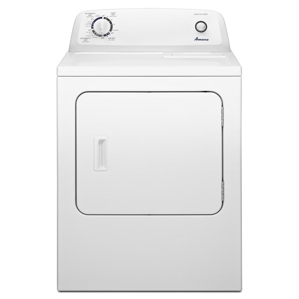 AMANA Electric Dryer with Wrinkle prevent option NED4655EW | ABC Warehouse