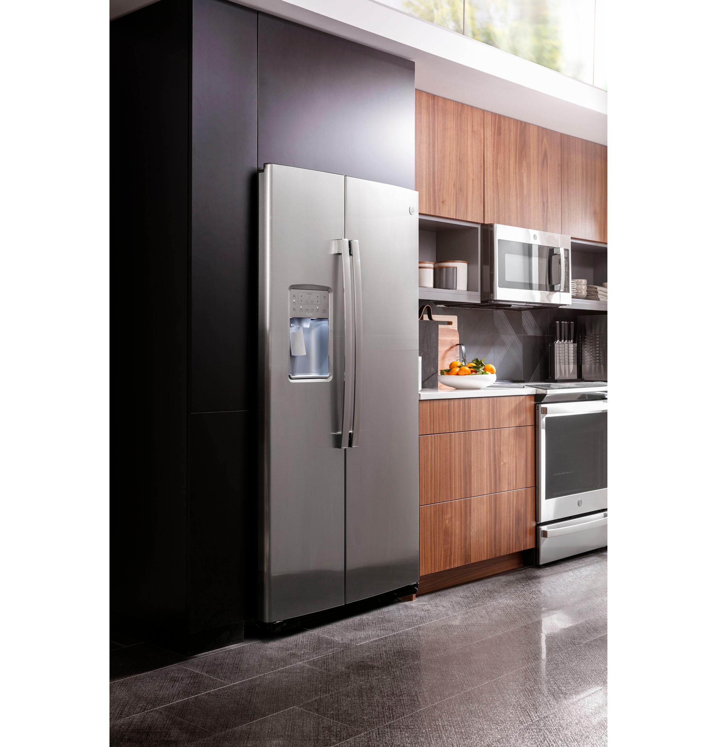 PROFILE Side By Side Refrigerator PSE25KYHFS | ABC Warehouse