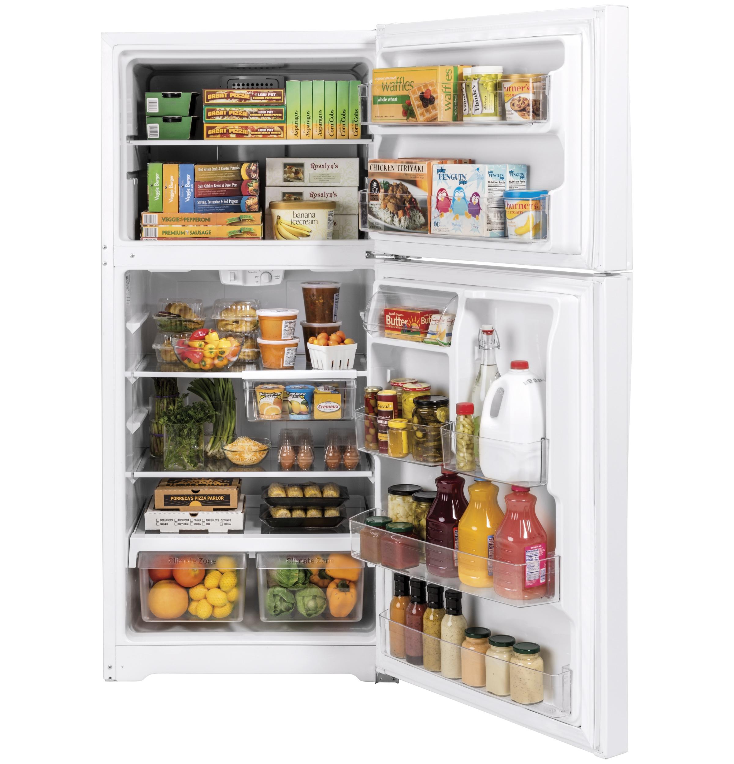 GENERAL ELECTRIC Top-freezer Refrigerator with 19.1 cu ft GTS19KGNRWW ...