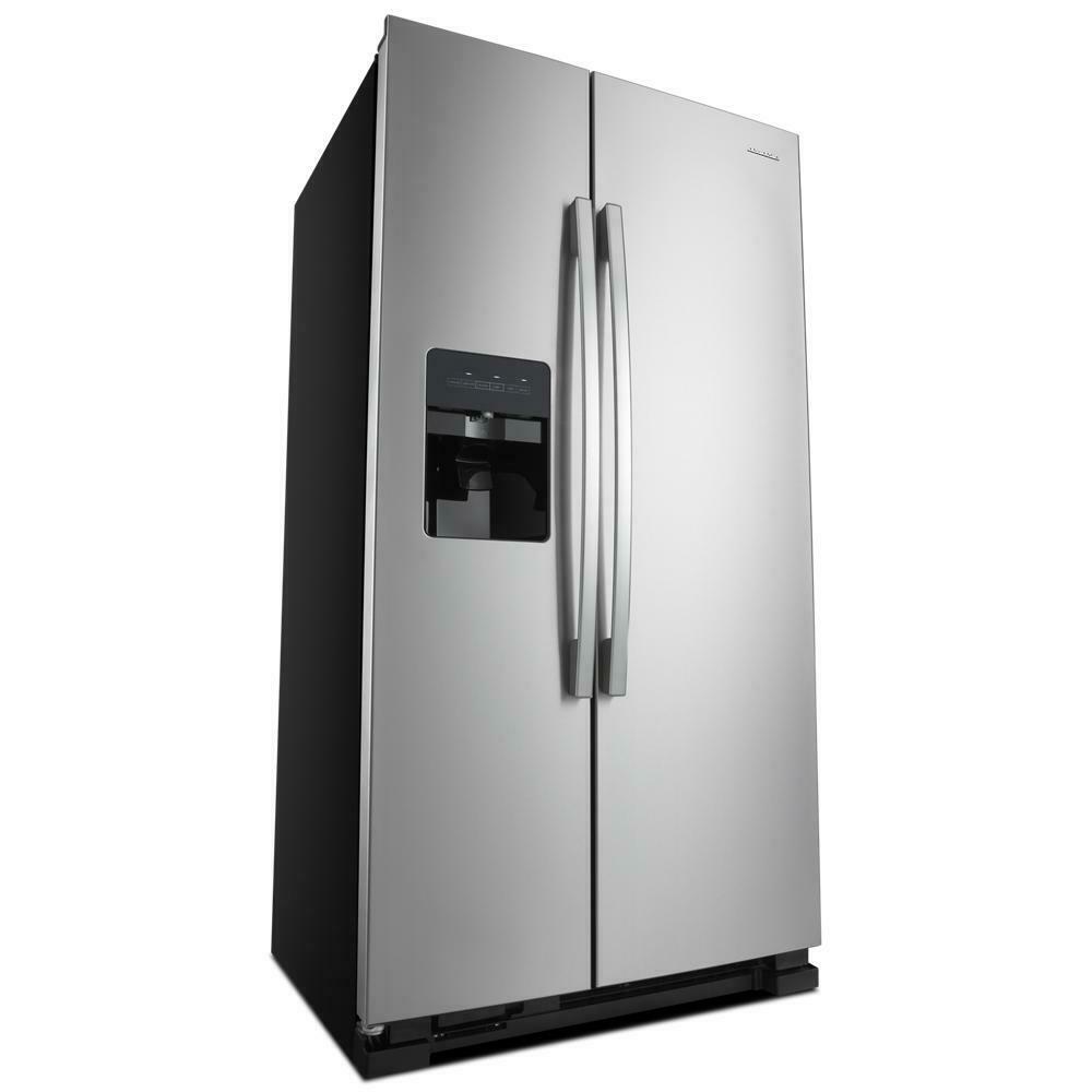 AMANA 24.6 Cu Ft Side By Side Ref with Ice and water dispenser ...