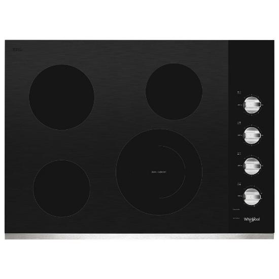 WHIRLPOOL 30" Electric Cooktop WCE55US0HS | ABC Warehouse