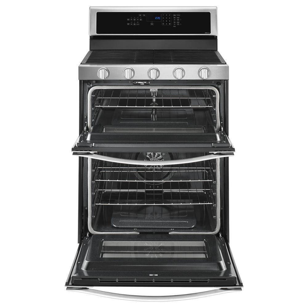 WHIRLPOOL Gas Double Oven Range with Frozen bake technology WGG745S0FS ...