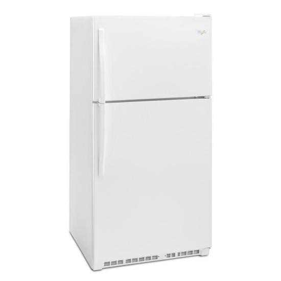 WHIRLPOOL 20.5 Cu Ft Refrigerator with LED interior lighting WRT311FZDW ...
