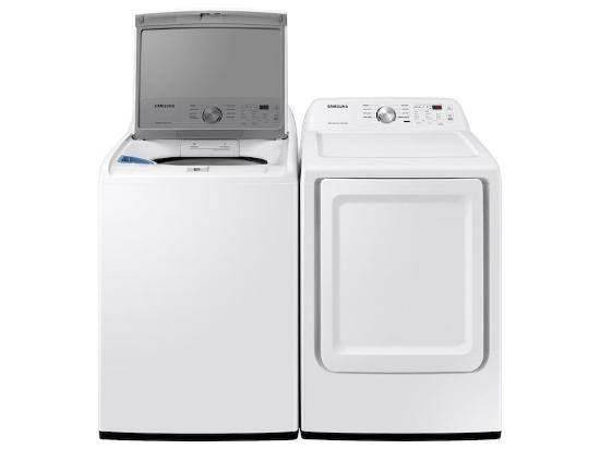 SAMSUNG Gas Dryer with 7.2 cu ft capacity DVG45T3200W | ABC