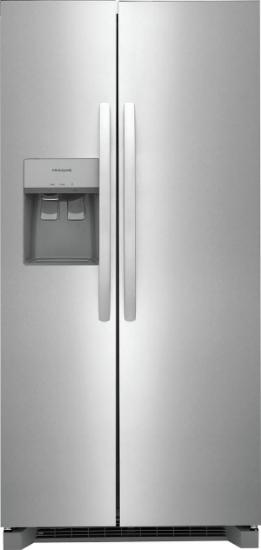 FRIGIDAIRE 22 cu ft SxS Dispenser Refrigerator FRSS2323AS | ABC Warehouse