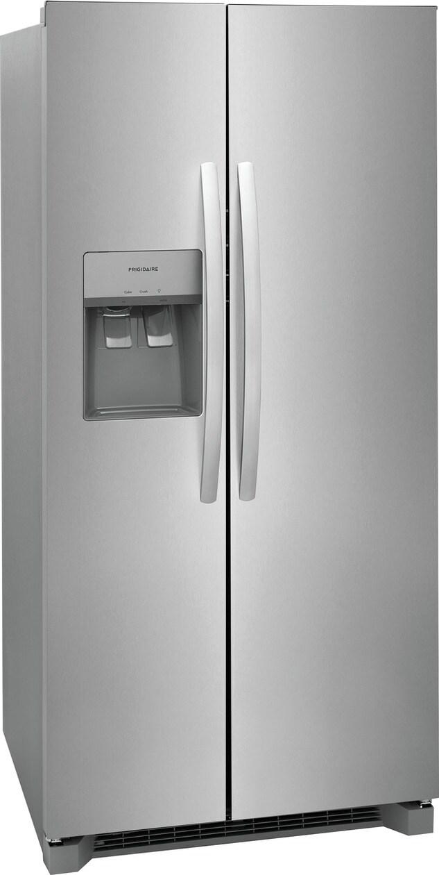 FRIGIDAIRE 22 cu ft SxS Dispenser Refrigerator FRSS2323AS | ABC Warehouse