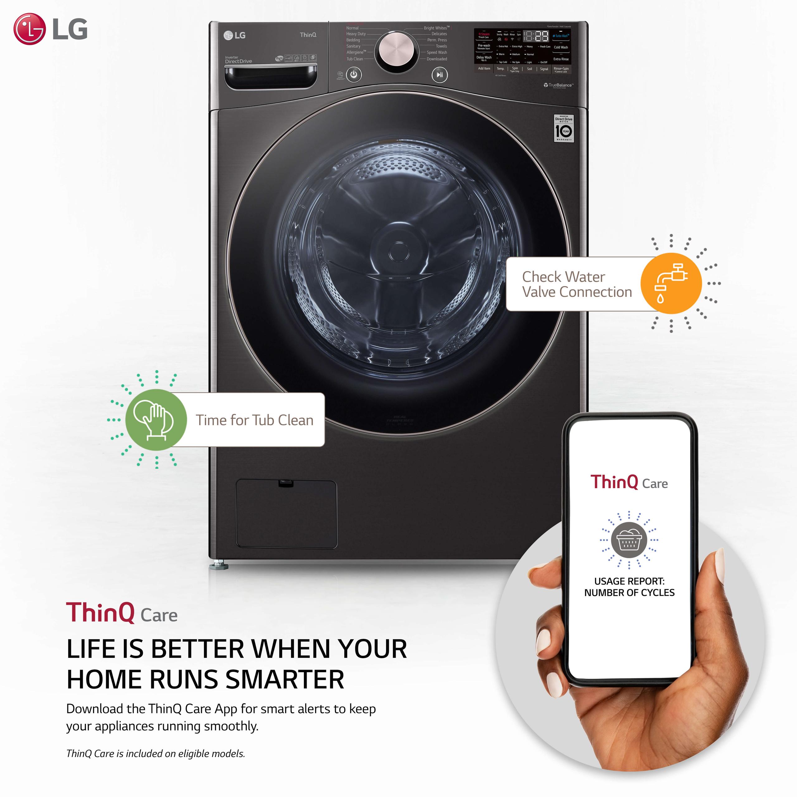 LG Front Load Washer WM4000HBA | ABC Warehouse