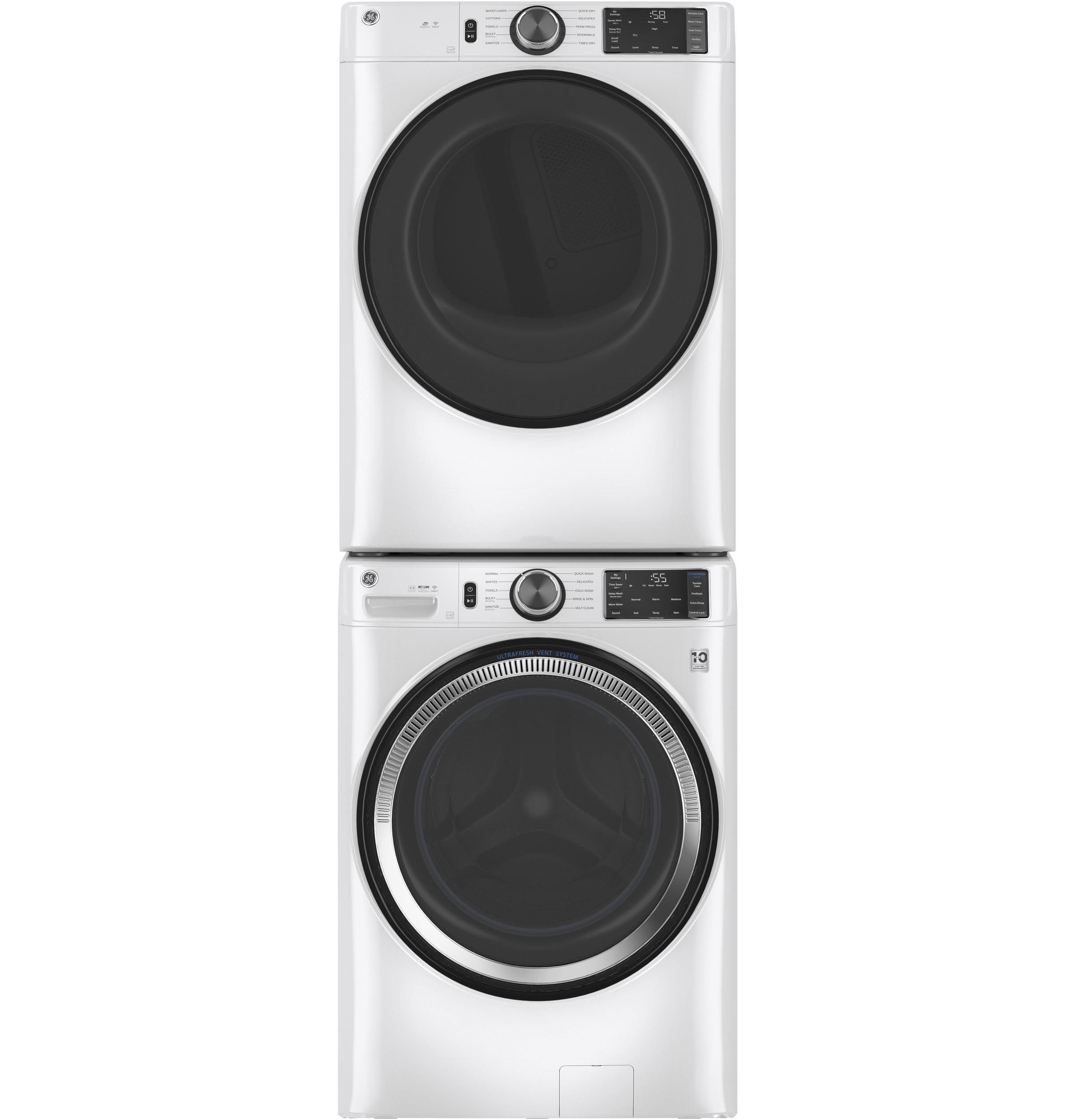 GENERAL ELECTRIC Gas Dryer with He sensor dry GFD55GSSNWW | ABC Warehouse