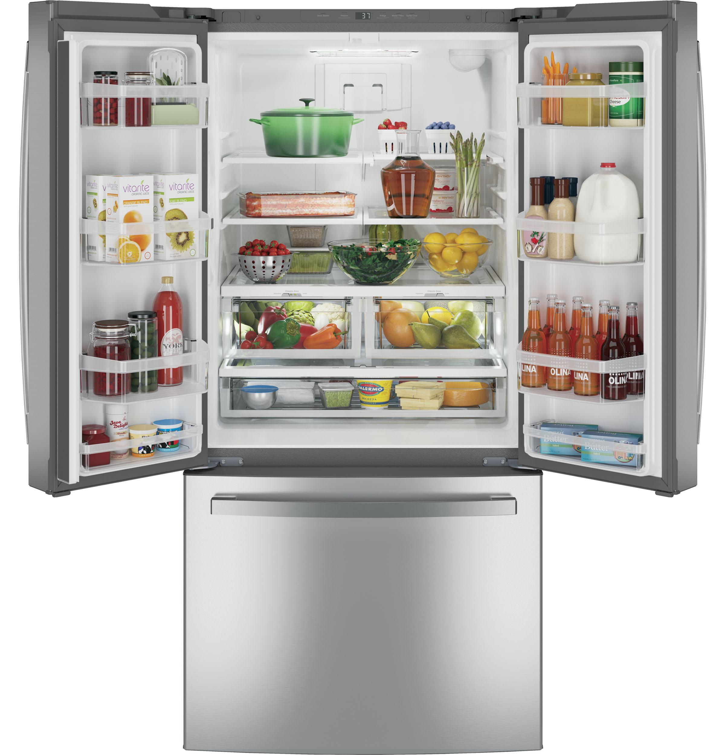 GENERAL ELECTRIC French Door Refrigerator 24.7 cu ft capacity ...