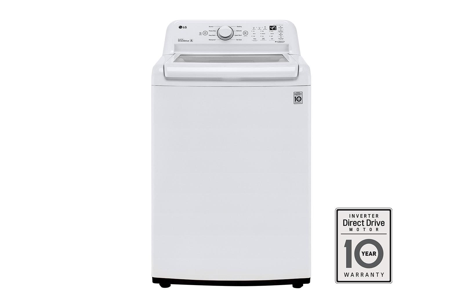 LG High Efficiency Washer with 4 way agitator WT7005CW | ABC Warehouse