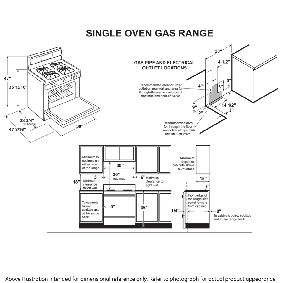PROFILE 30" Self Clean Gas Range PGB935YPFS | ABC Warehouse