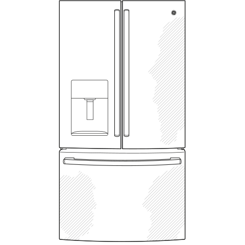 GENERAL ELECTRIC Refrigerator GFE26JGMBB | ABC Warehouse
