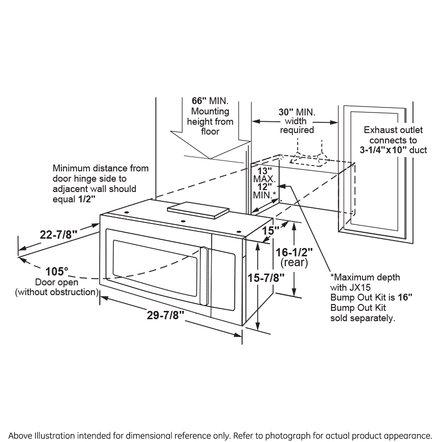 GENERAL ELECTRIC Over The Range Microwave Oven with Sensor cooking ...