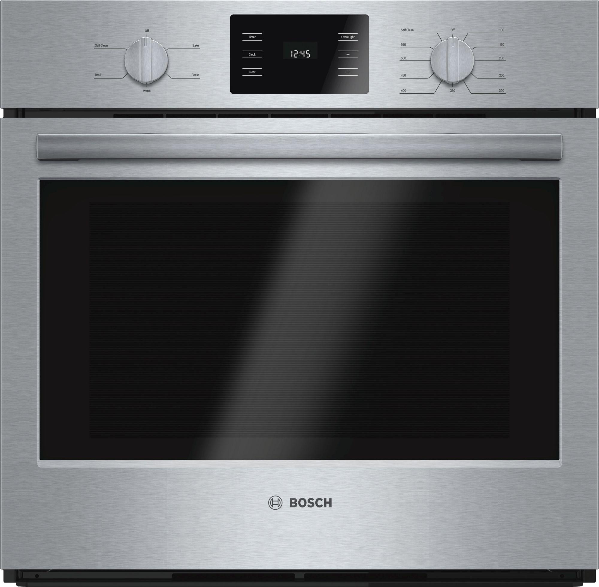 BOSCH 30" Single Wall Oven with Ecoclean self-clean mode HBL5351UC ...