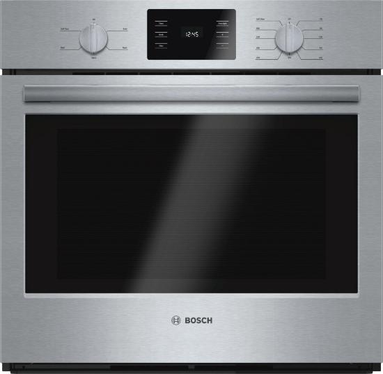 BOSCH 30" Single Wall Oven with Ecoclean self-clean mode HBL5351UC ...