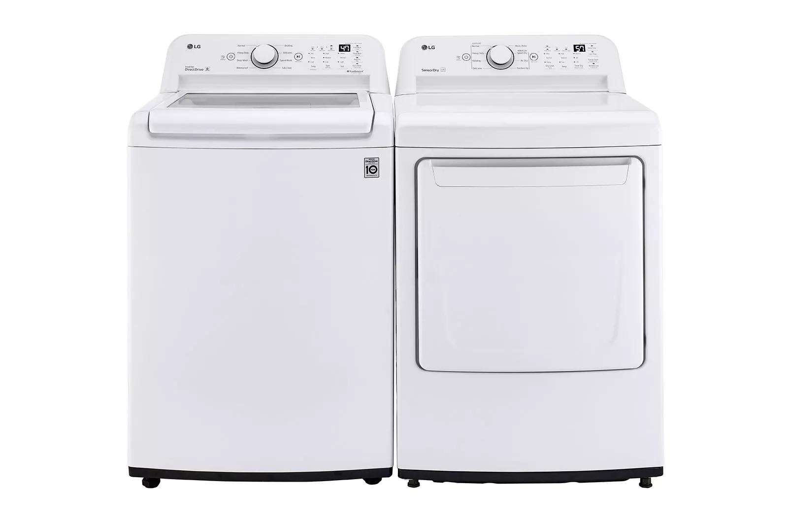 LG High Efficiency Washer with 4 way agitator WT7005CW | ABC
