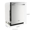 WHIRLPOOL Built-In Dishwasher with Third rack convenience WDT750SAKZ ...