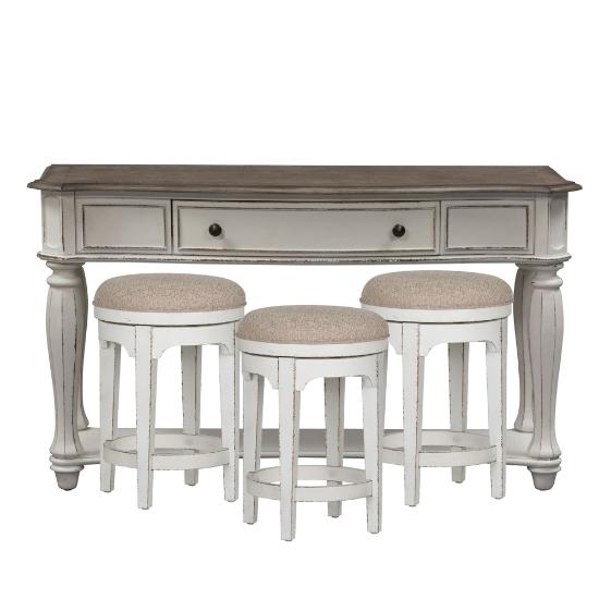 LIBERTY FURNITURE CONSOLE-BAR-WITH-(X3)STOOLS | ABC Warehouse