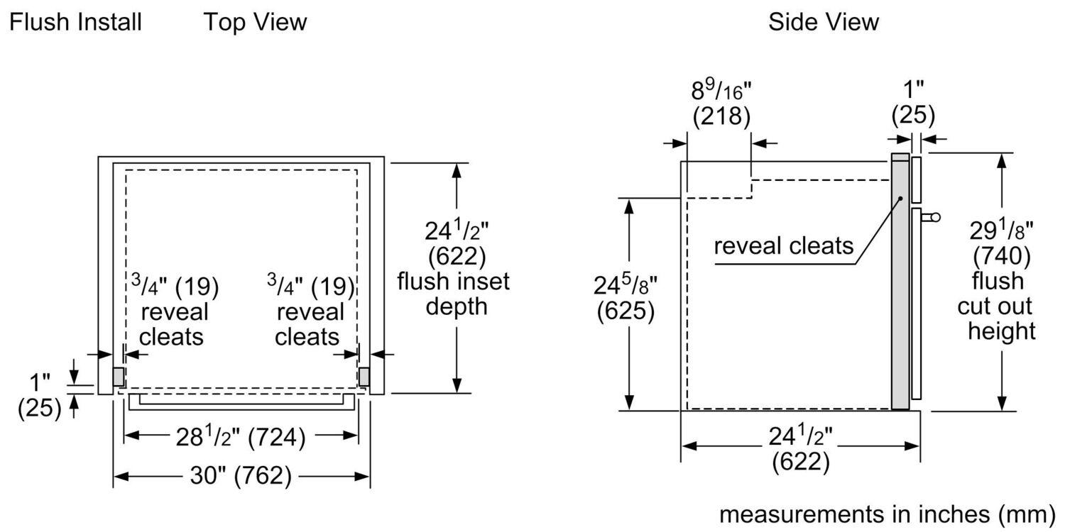 BOSCH 30" Single Wall Oven with Ecoclean self-clean mode HBL5351UC ...