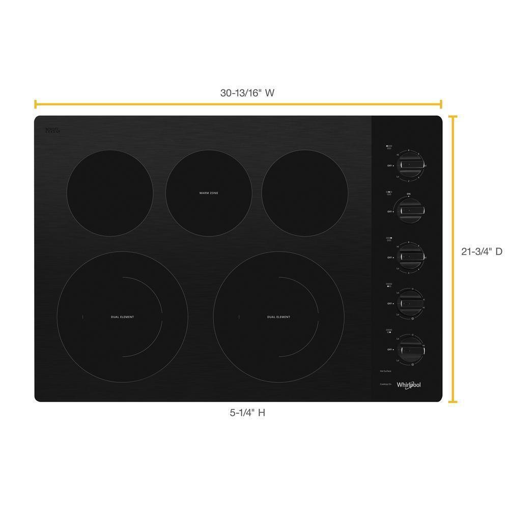 WHIRLPOOL 30" Electric Cooktop WCE77US0HB | ABC Warehou