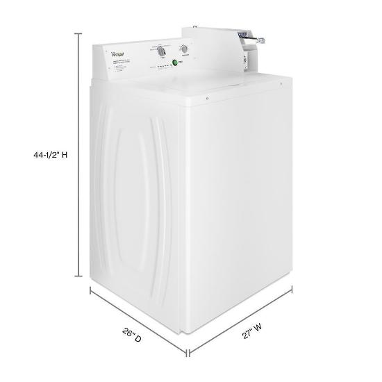 WHIRLPOOL Commercial Washer W/coin Box CAE2745FQ | ABC Wareh