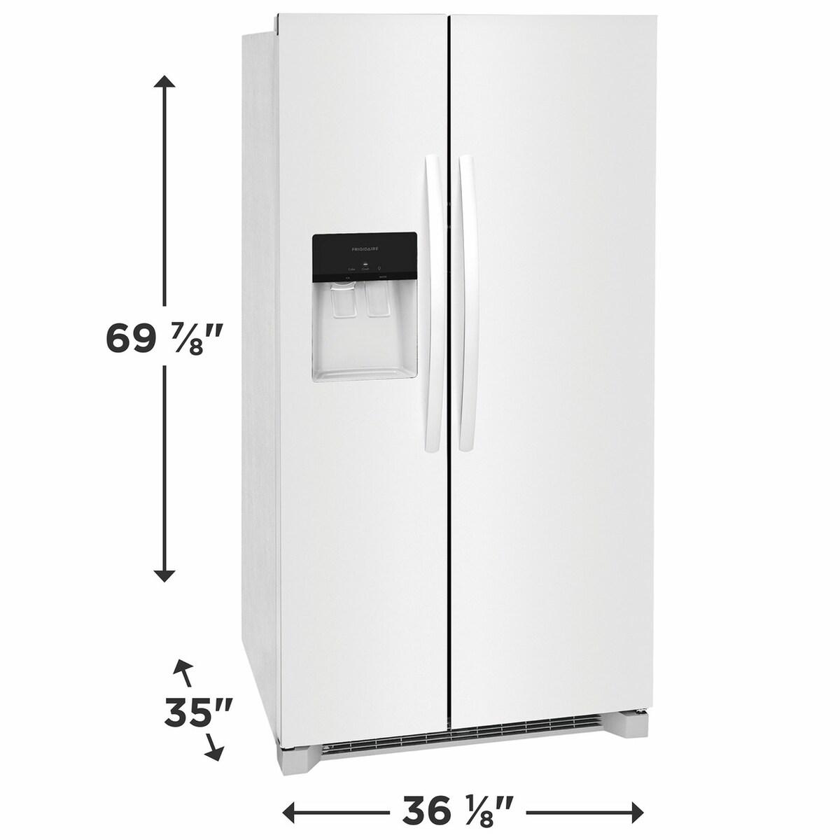 FRIGIDAIRE Side By Side Refrigerator with LED lighting FRSS2623AW | ABC ...