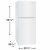FRIGIDAIRE Top Freezer Refrigerator FFET1222UW | ABC Warehou