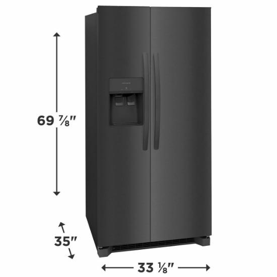 FRIGIDAIRE Side By Side Refrigerator with LED lighting FRSS2323AD | ABC ...