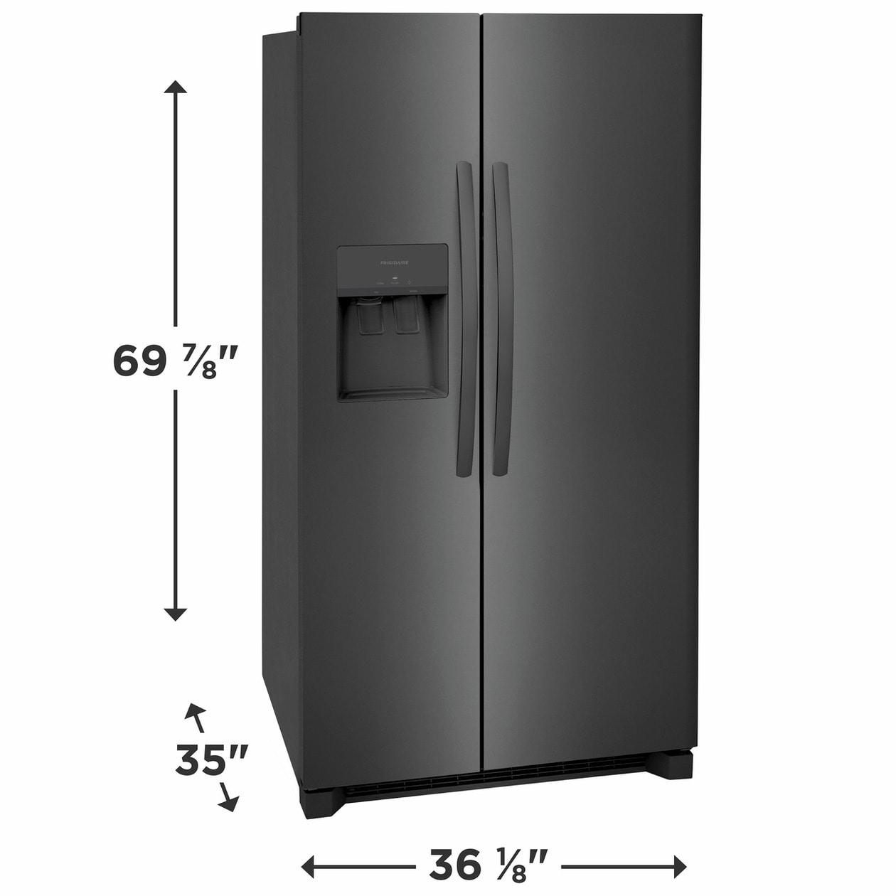 FRIGIDAIRE Side By Side Refrigerator with LED lighting FRSS2623AD | ABC ...
