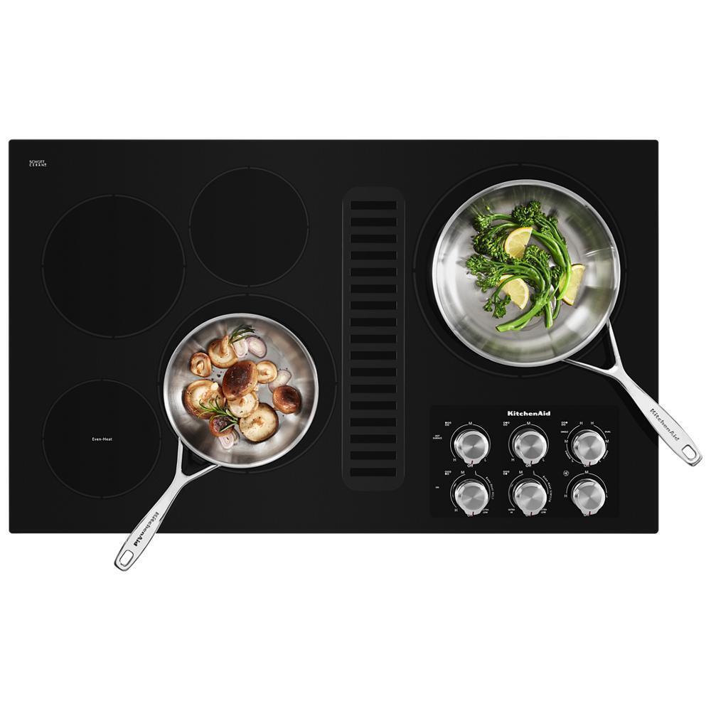 KITCHENAID 36" Electric Downdraft Cooktop KCED606GBL