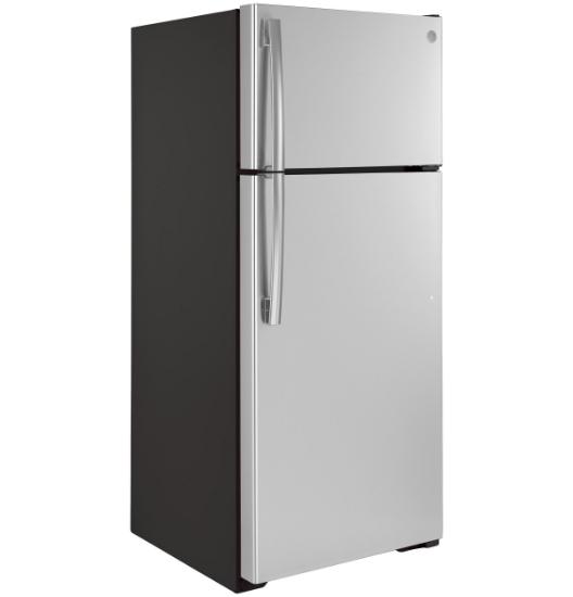 GENERAL ELECTRIC 18 Cu Ft Refrigerator with LED lighting GTS