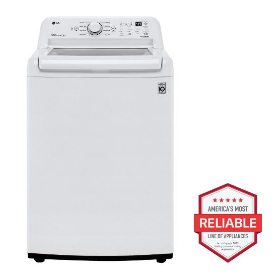 LG High Efficiency Washer with 4 way agitator WT7005CW | ABC